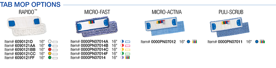 Microfiber Spin-n-Drop Flat Mop | Velcro System - FILMOP