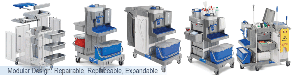 Cleaning carts, EVS workstations |Filmop
